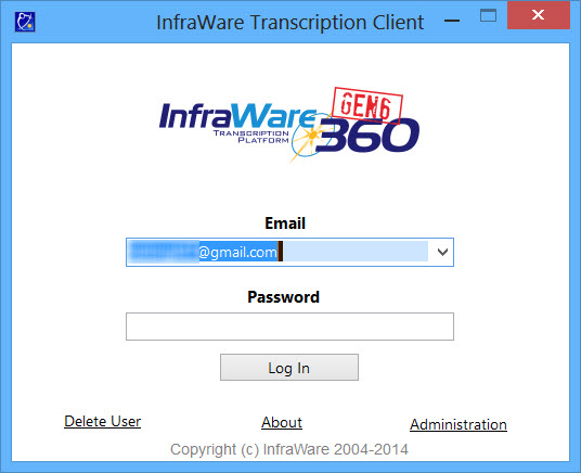KB ID # 221 - How do I start with the InfraWare Transcription Client (ITC)?